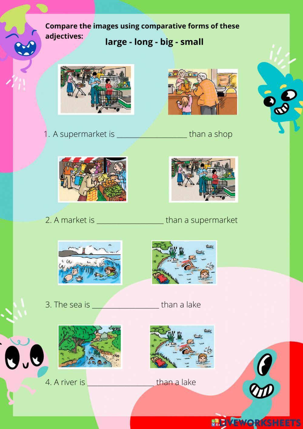Comparing places | Free Interactive Worksheets | 870674