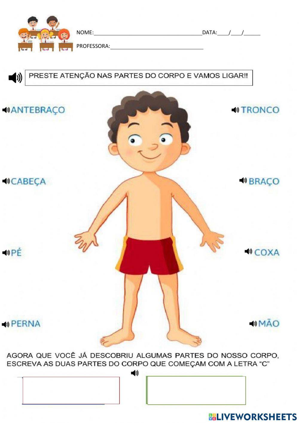 O Corpo Humano Worksheet Live Worksheets 56 Off
