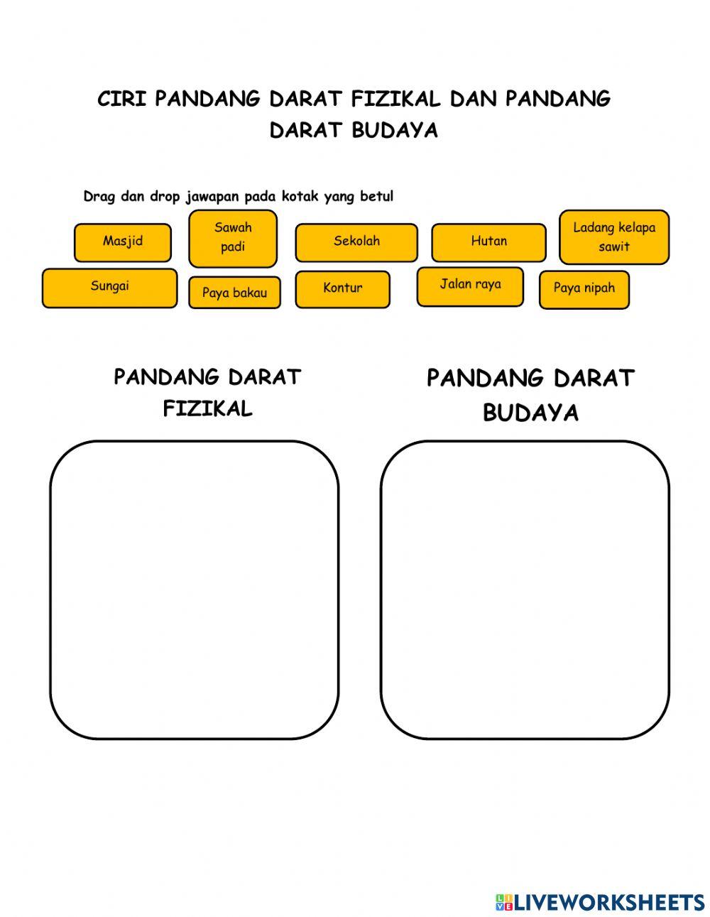 Peta topografi | Free Interactive Worksheets | 780974