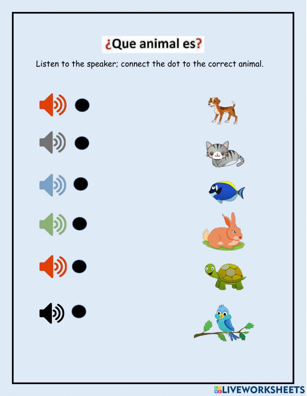 Que animal es? 781133 | Prescott | Live Worksheets