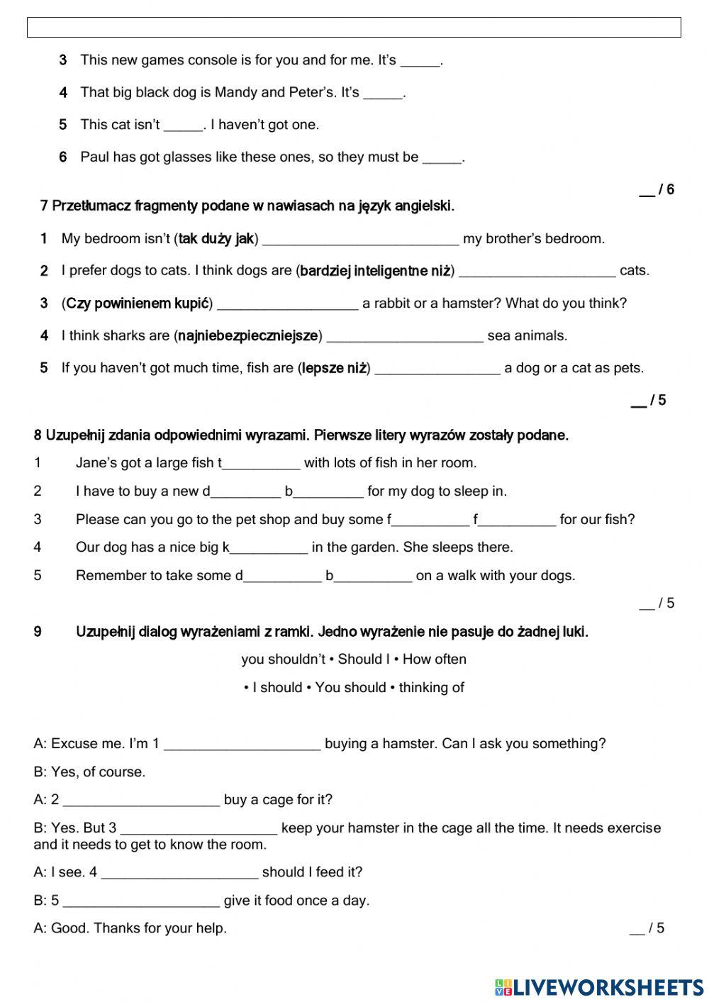 Brainy 6 unit 4… | Free Interactive Worksheets | 6460208