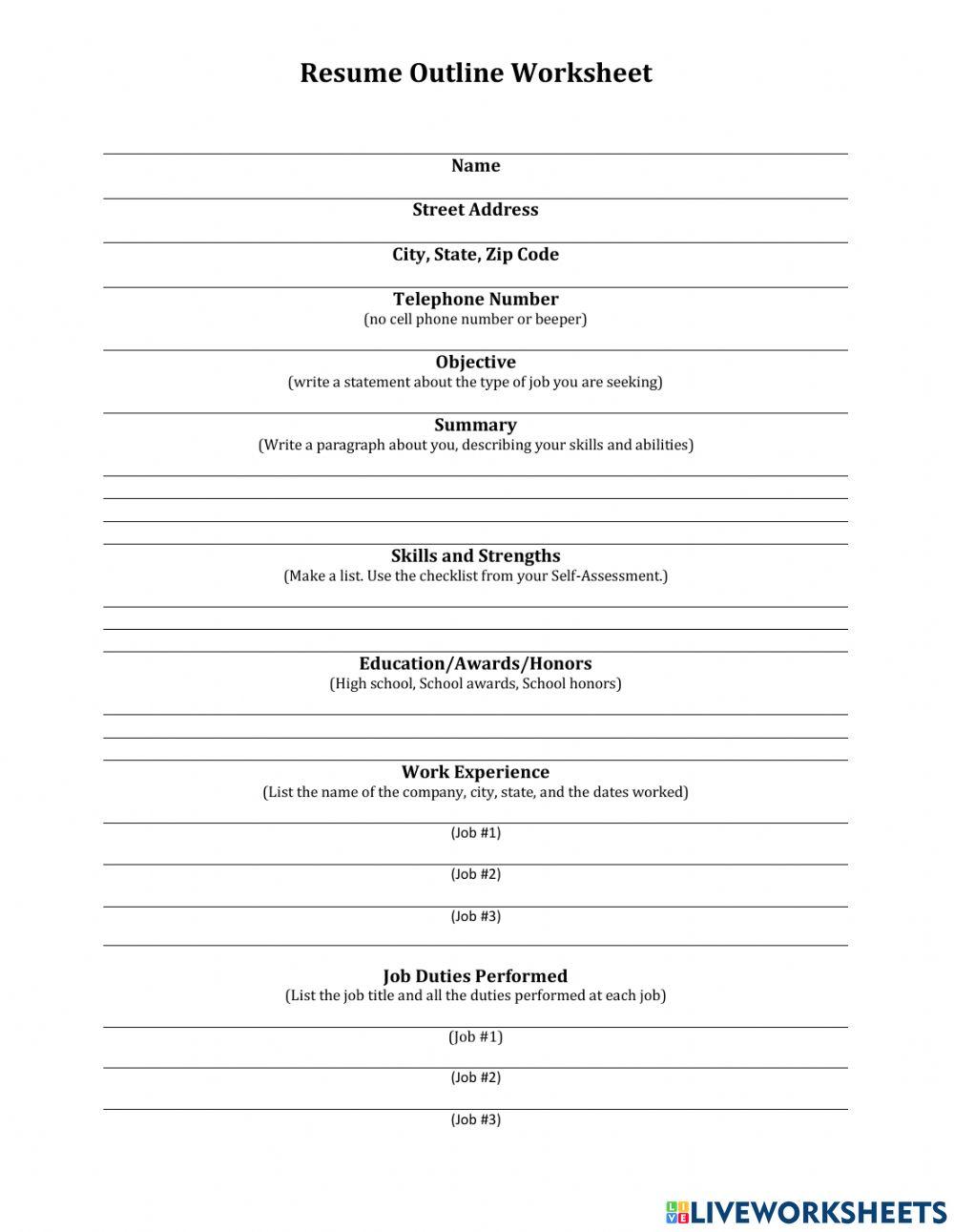 Application online exercise for | Live Worksheets