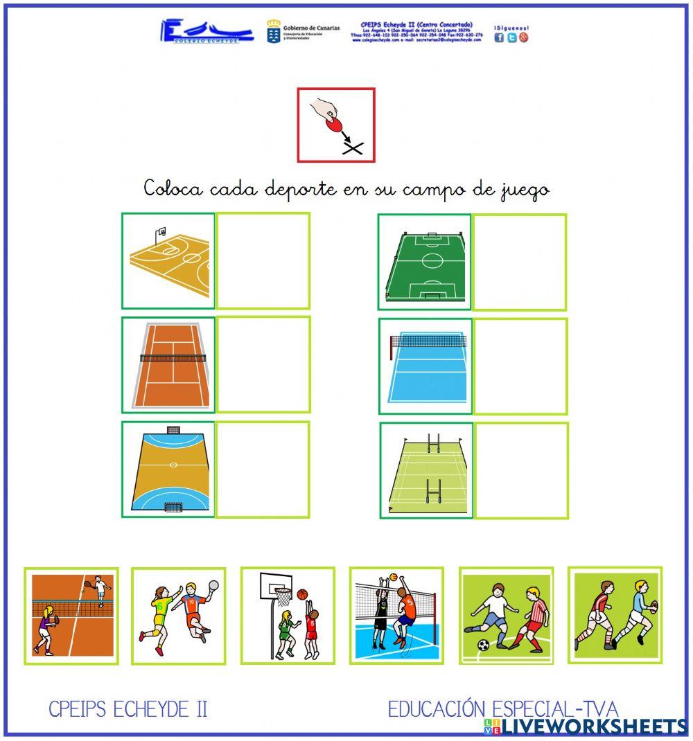 Aprendemos los deportes 1 worksheet | Live Worksheets