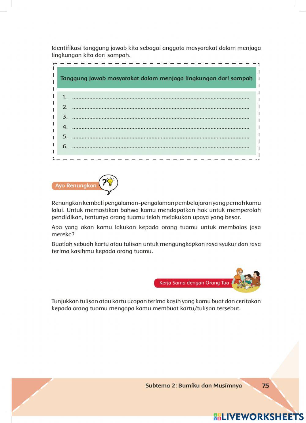 Modul Tema 8 ST 2 Pb 4-5 worksheet | Live Worksheets