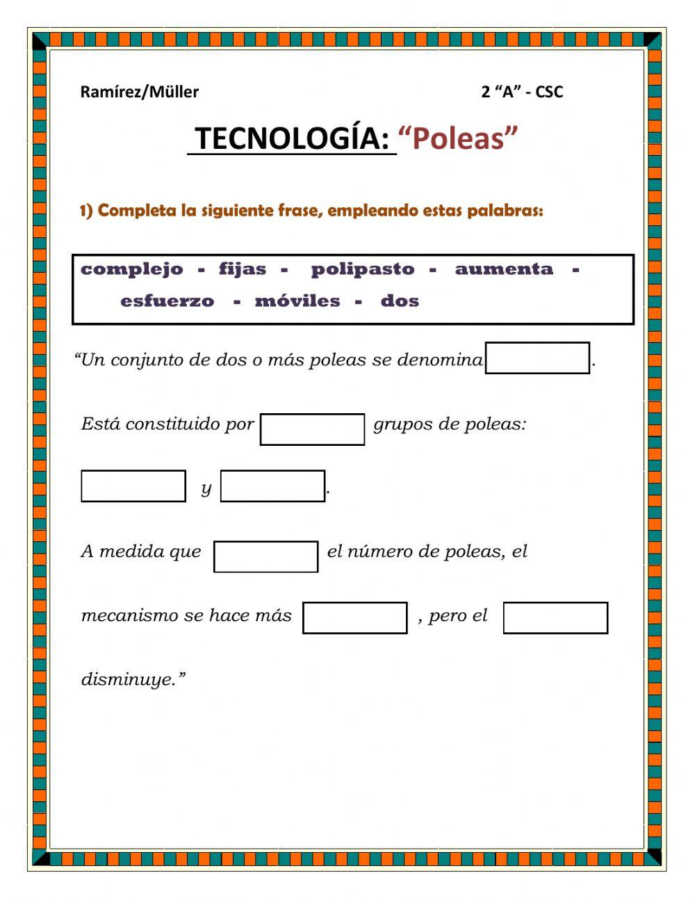POLEAS 2A- CSC | Free Interactive Worksheets | 783940