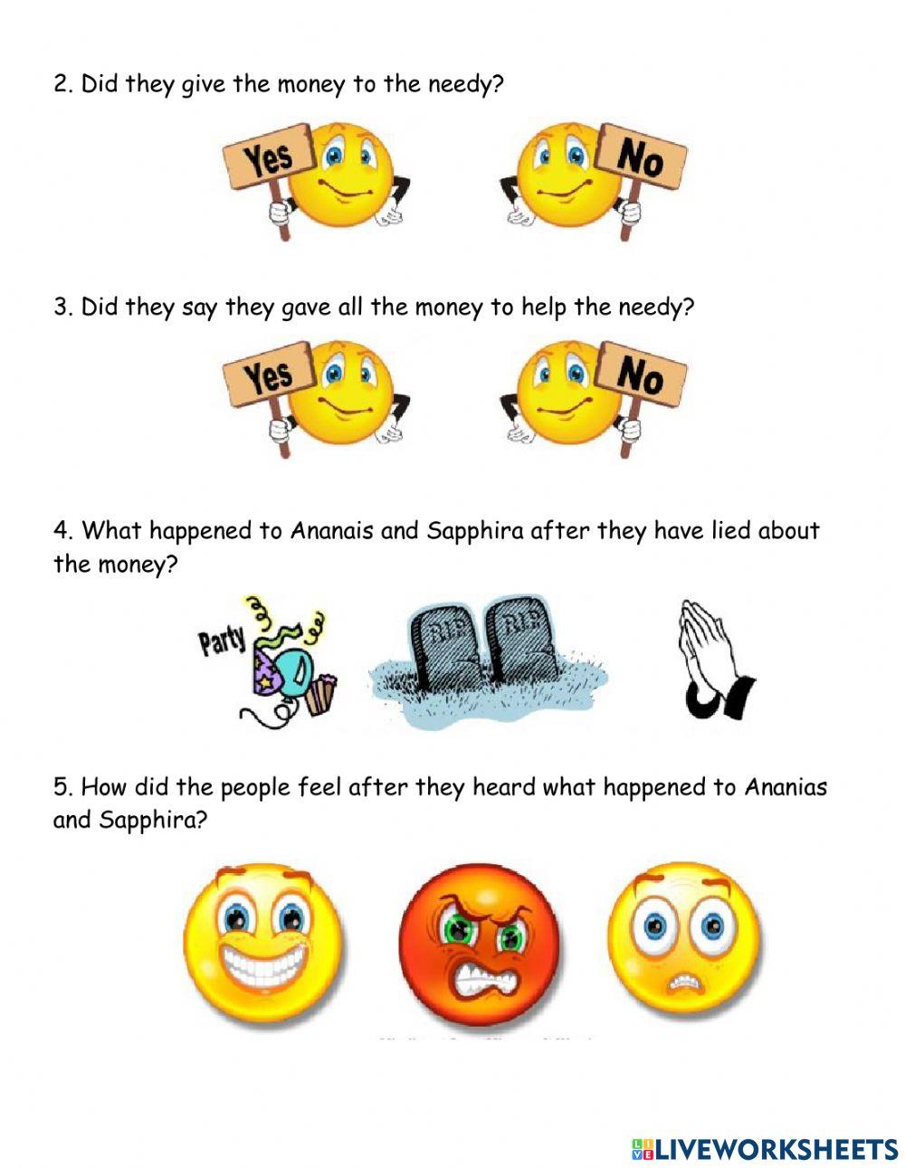 ESP-CL (PRIMARY) - 4th QTR LESSON 1 QUIZ : LYING worksheet | Live ...