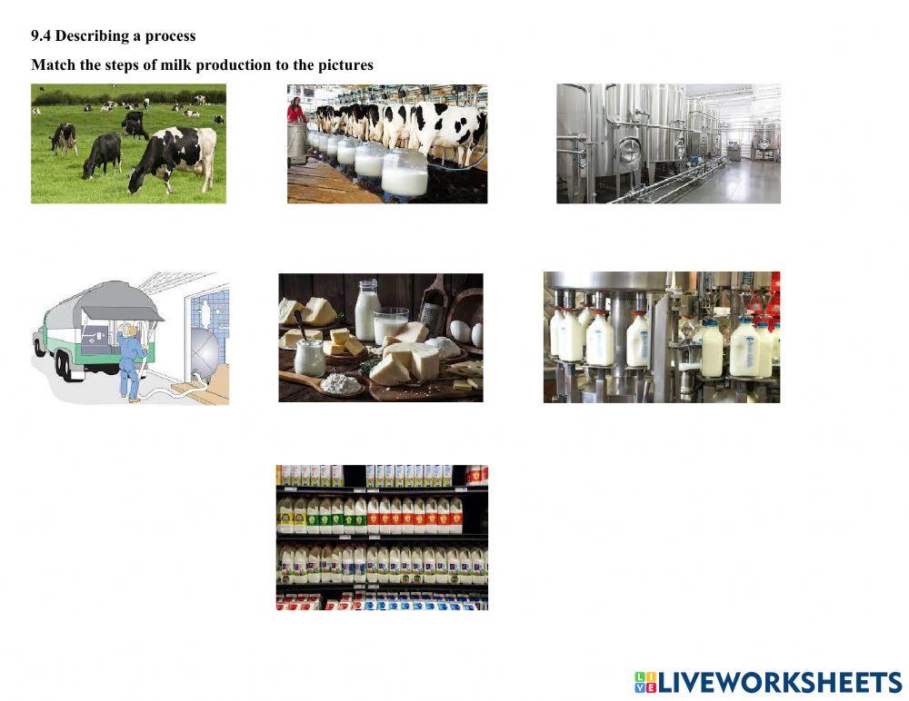 milk production online exercise for | Live Worksheets