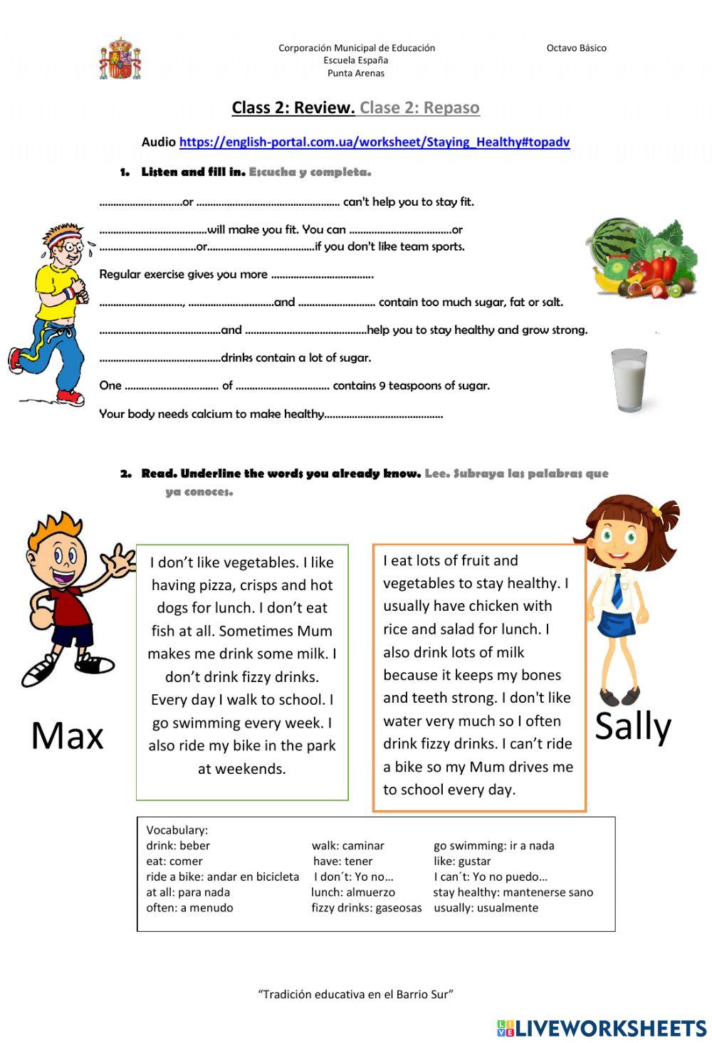 Class 1 - 8th grade worksheet | Live Worksheets