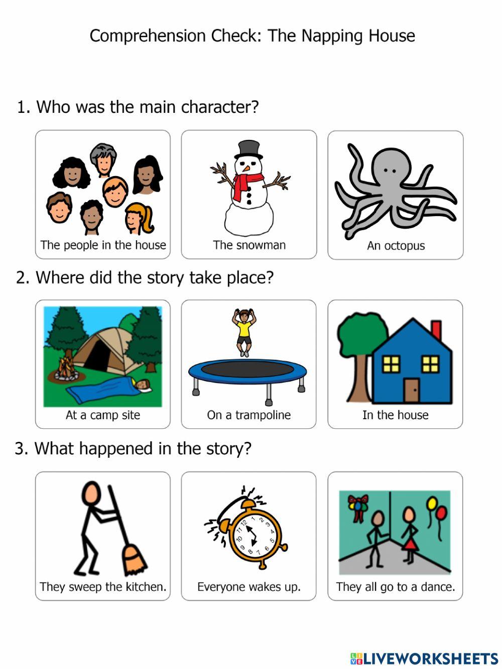 The Napping Hou… | Free Interactive Worksheets | 785564