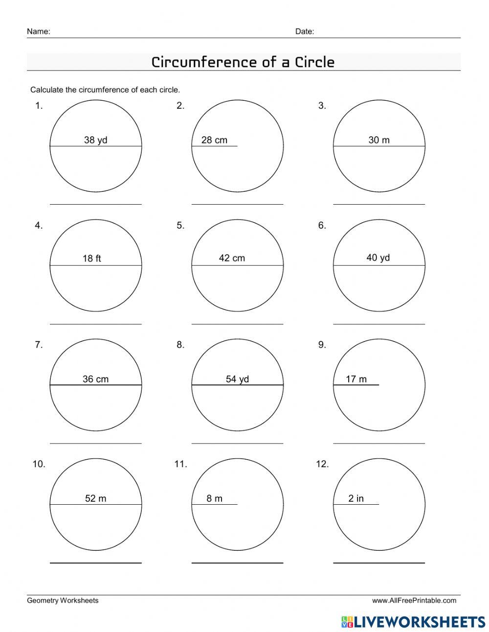 Find Circumference from either Radius or Diameter 6462251