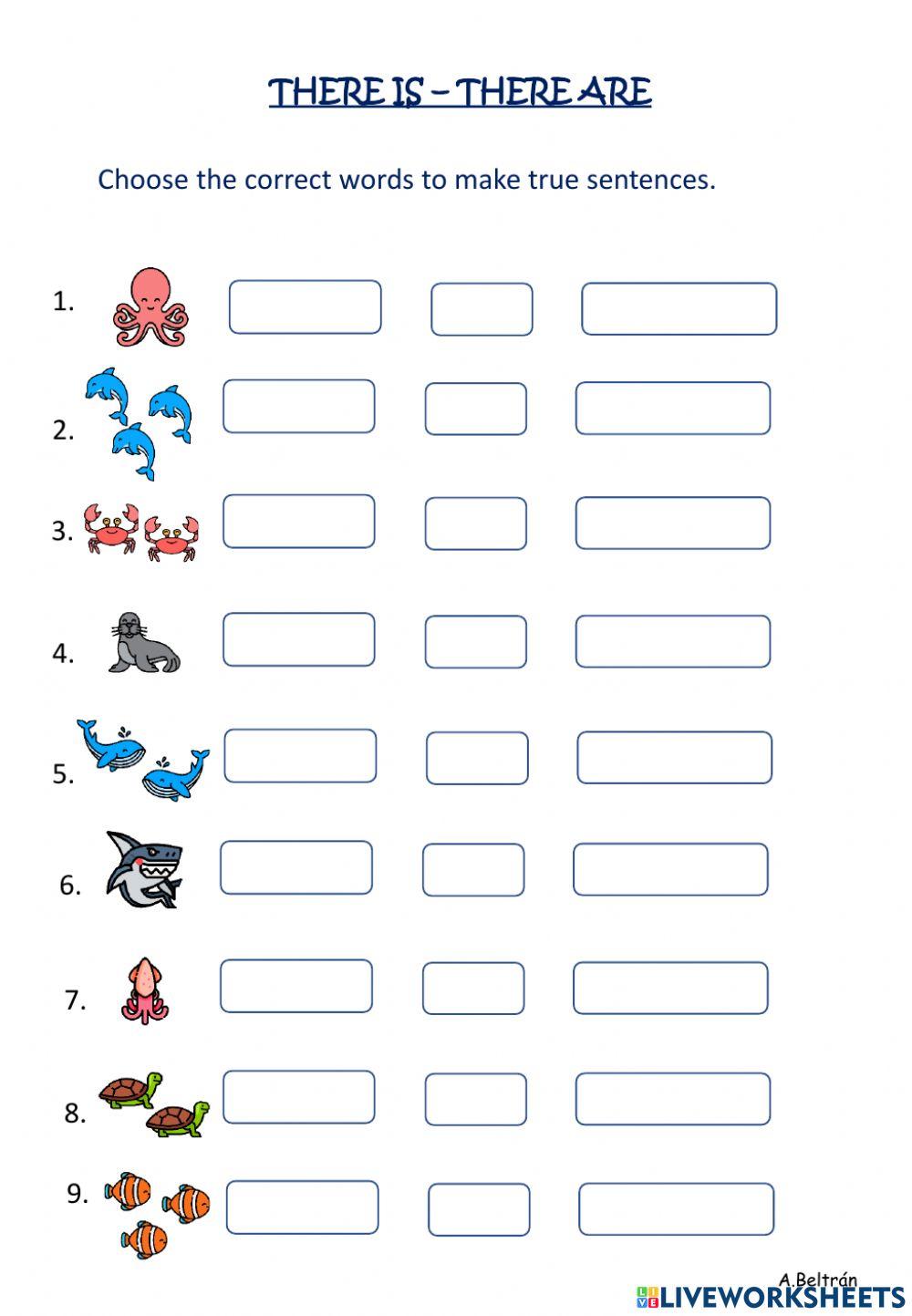 There is - ther… | Free Interactive Worksheets | 788471