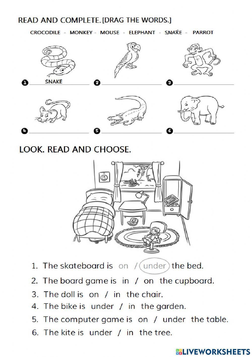 Tiger time 1 - … | Free Interactive Worksheets | 788427