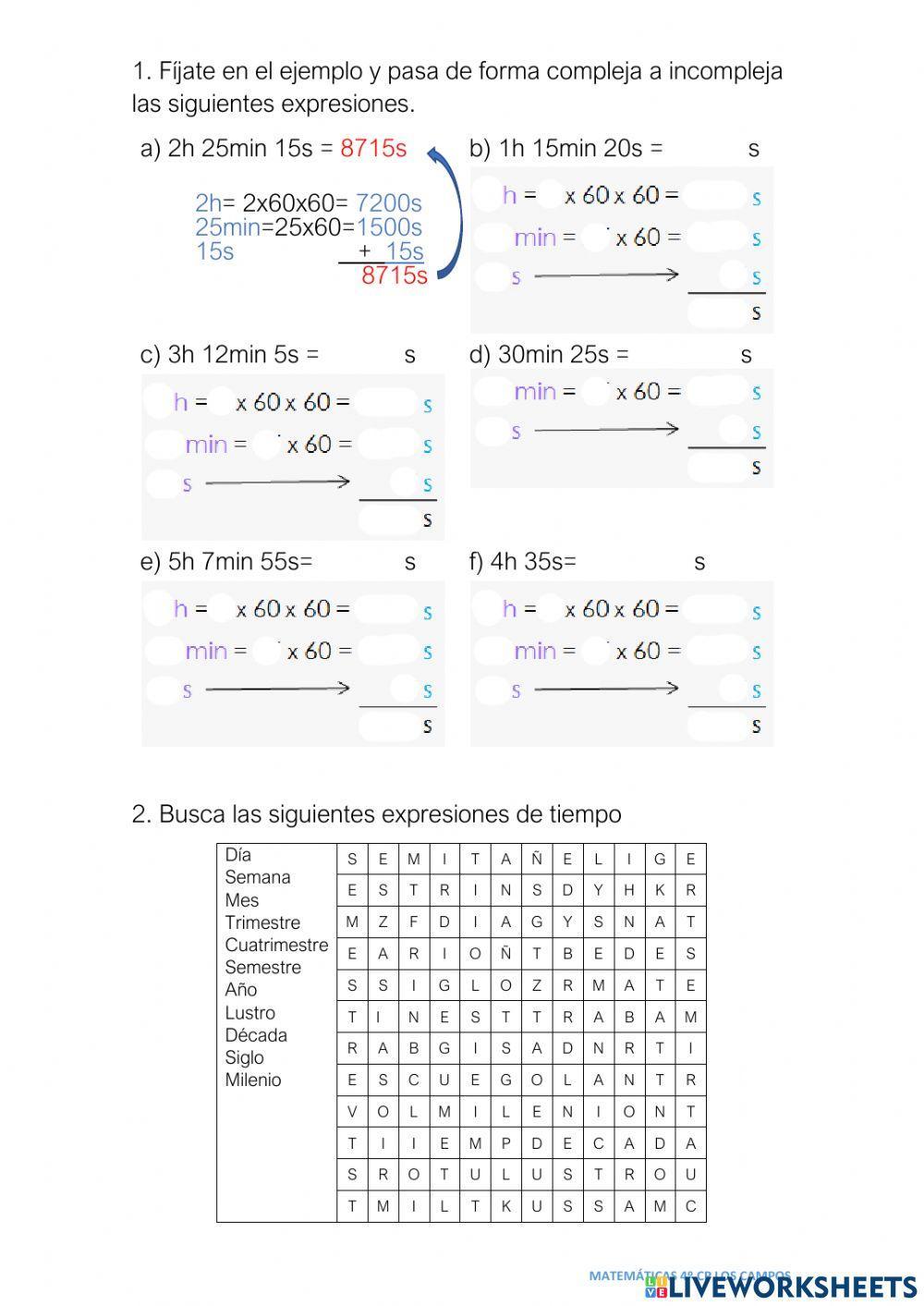 Forma compleja … | Free Interactive Worksheets | 788510