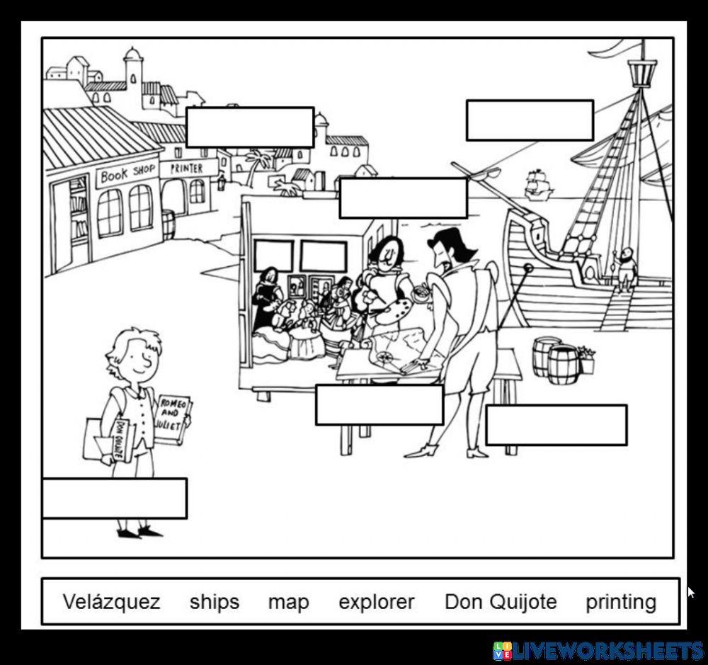 EARLY MODERN AGE - LABEL worksheet | Live Worksheets