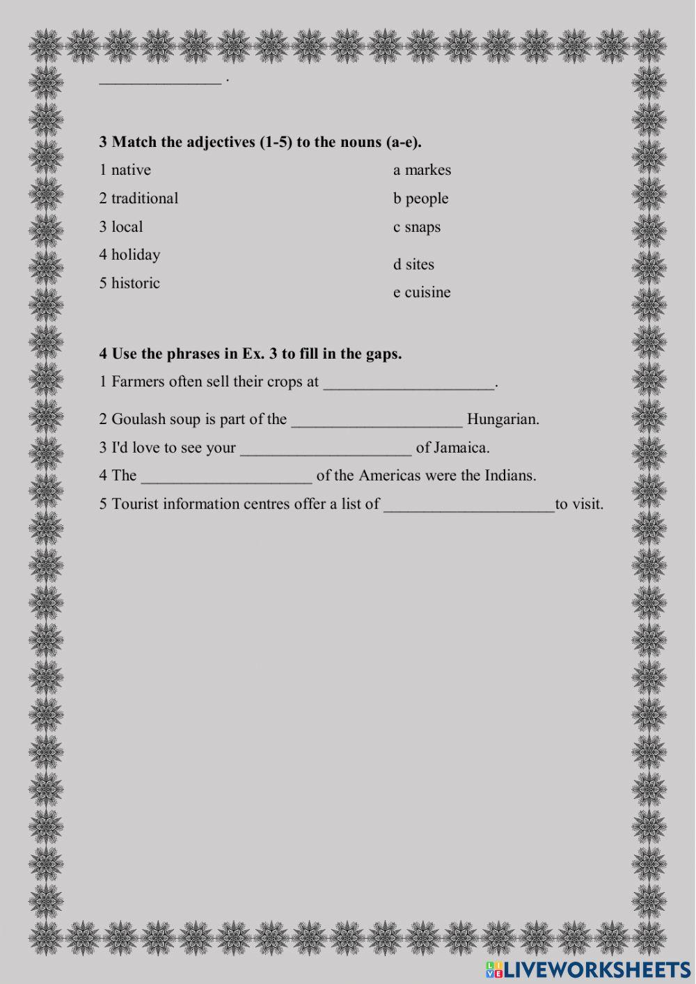 Spotlight 8, module 6A worksheet | Live Worksheets