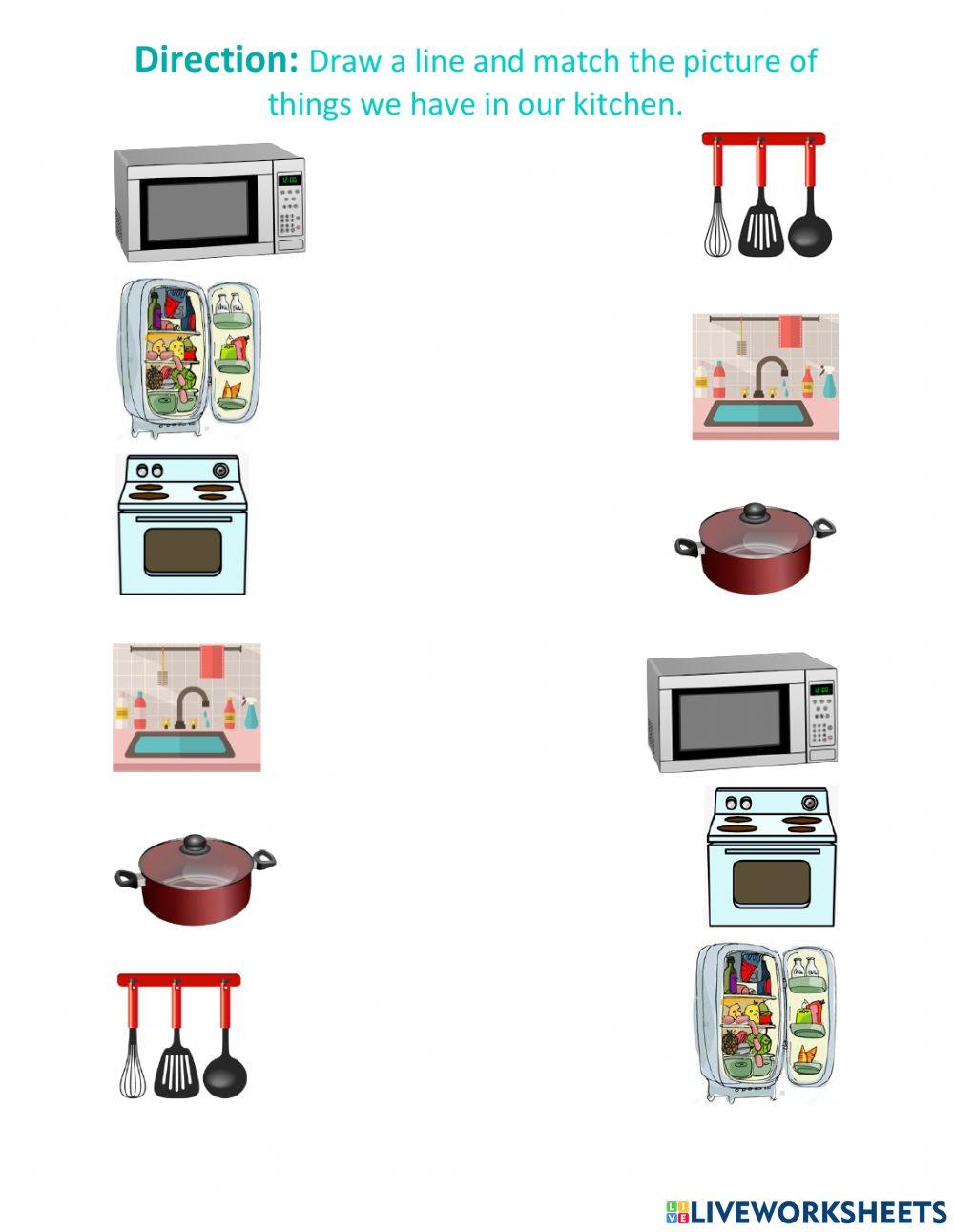 Kitchen 789982 | Fe_123 | Live Worksheets