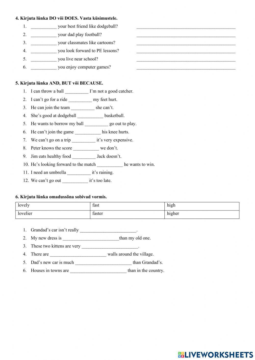 English test (ILE 2, units 8-9) worksheet | Live Worksheets