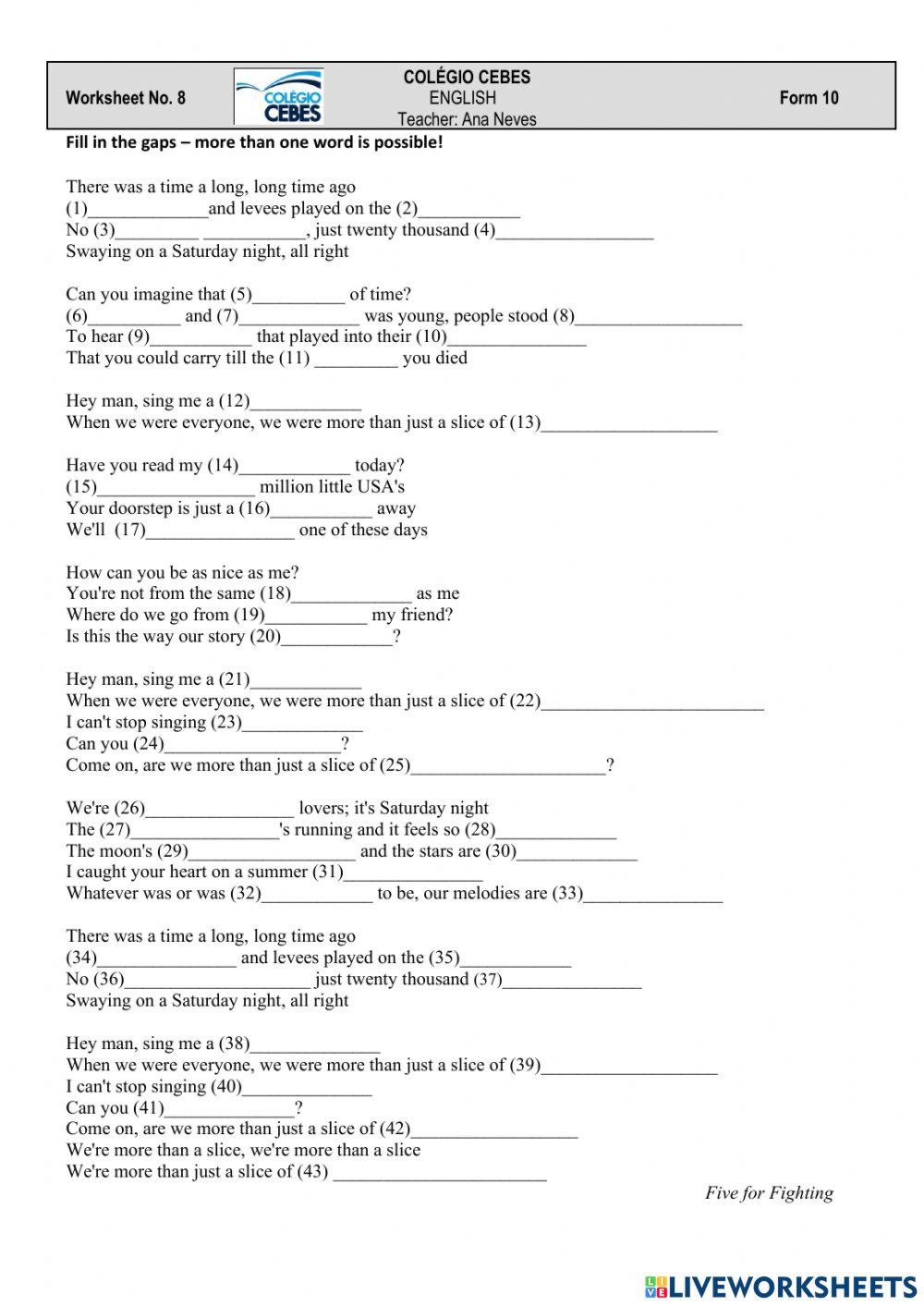 Technology online worksheet for 9th/ 10th | Live Worksheets