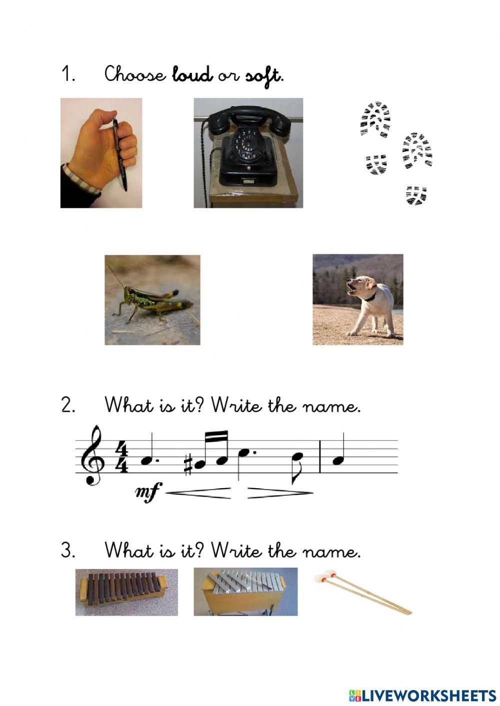 Music test 2º Units 3 & 4 worksheet | Live Worksheets