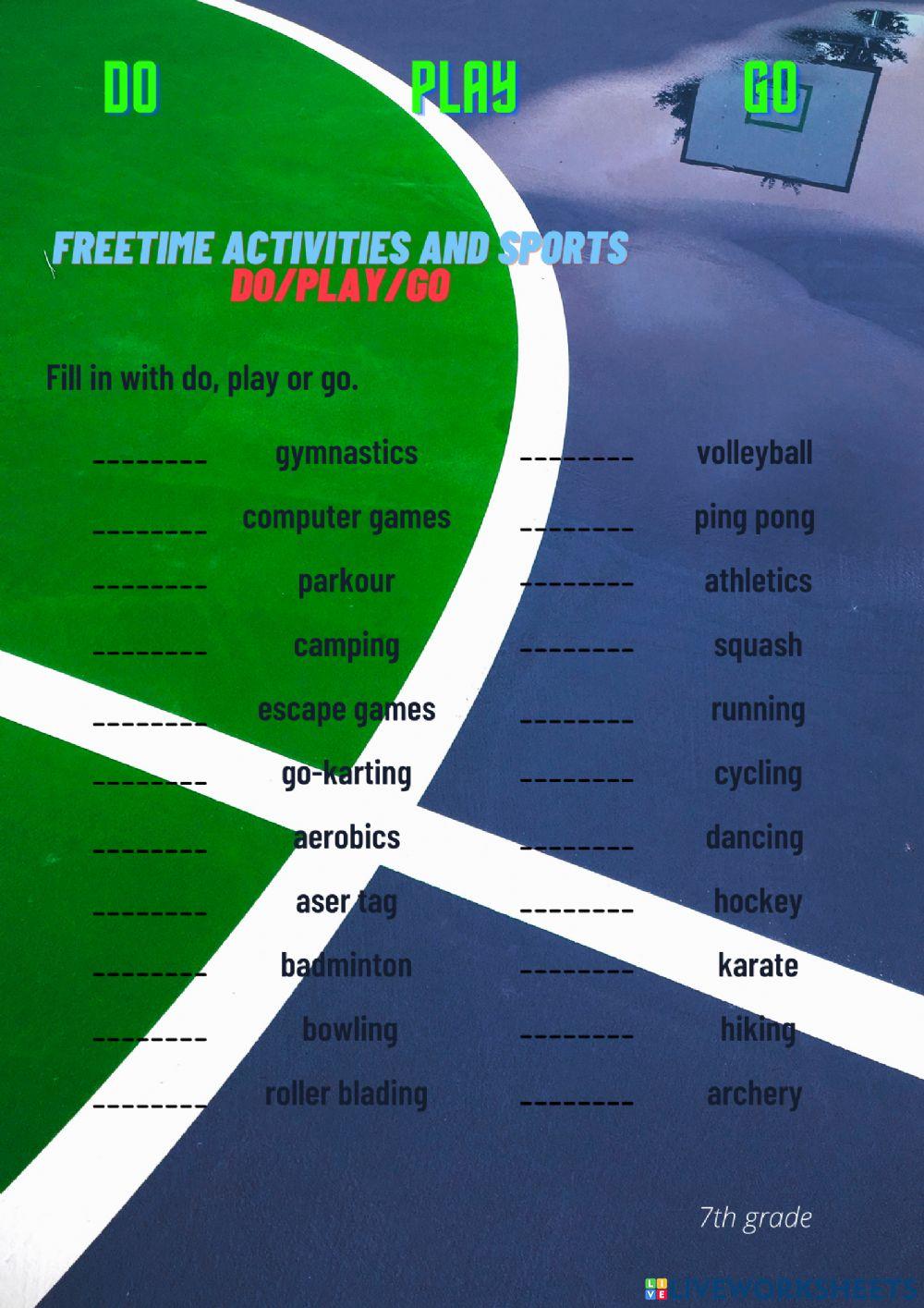 GO-PLAY-DO - Fr… | Free Interactive Worksheets | 4844204