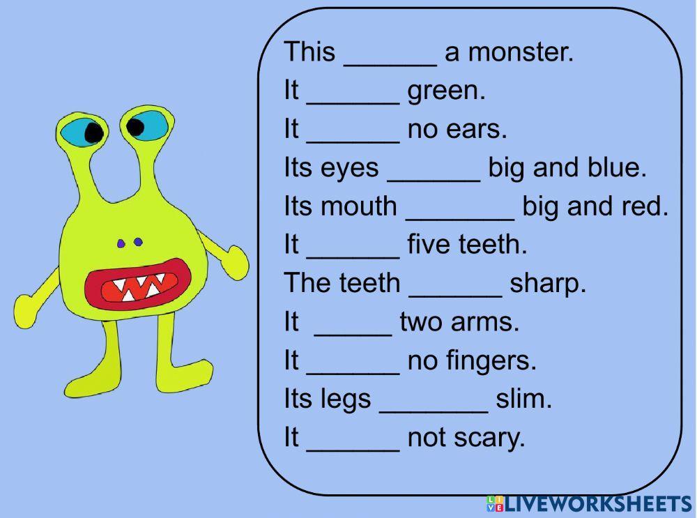Monster 791804 | Markéta Jurková | Live Worksheets