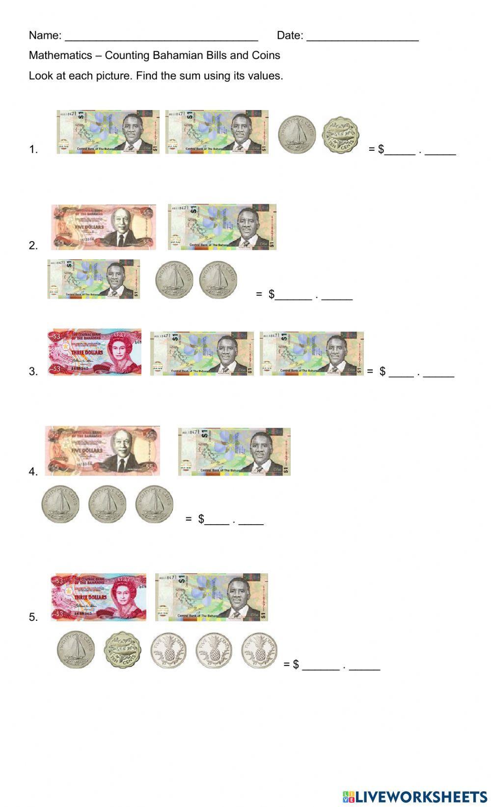 Counting Bahami… | Free Interactive Worksheets | 792156