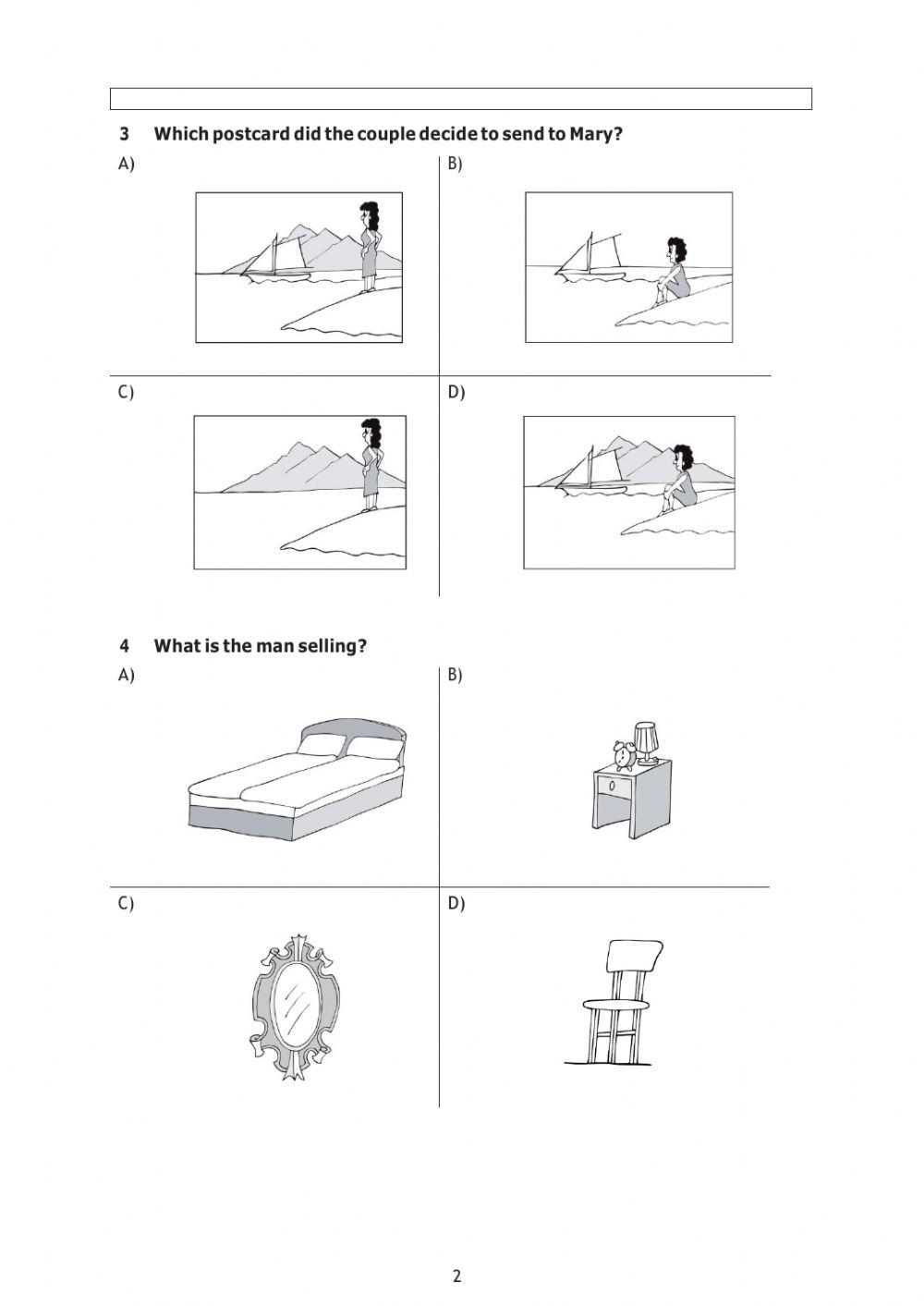 Listening comprehension 1 worksheet | Live Worksheets