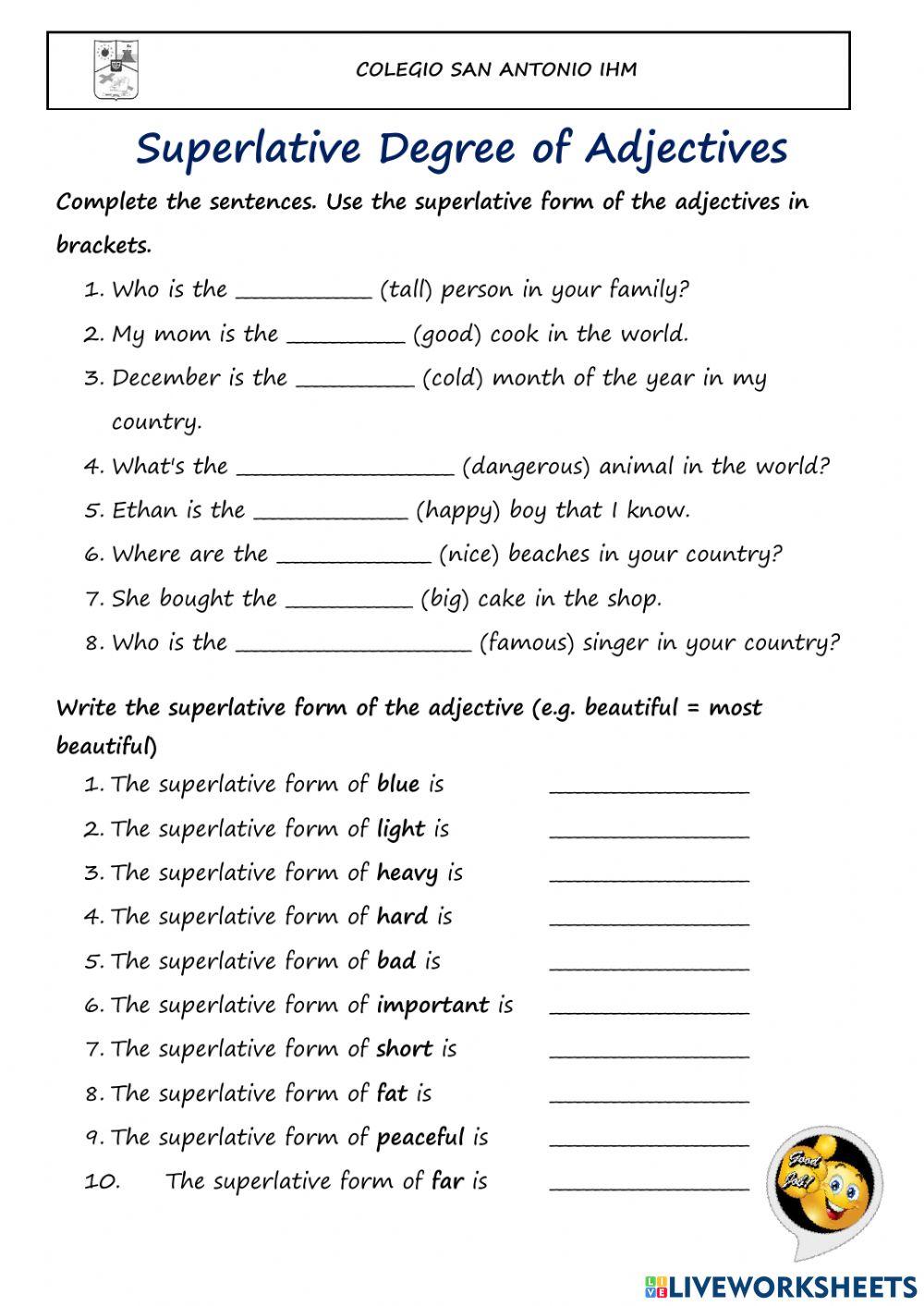 792647 Superlative Degree Of Adjective Norma Reyes 792647 Superlative Degree Of Adjective Norma Reyes