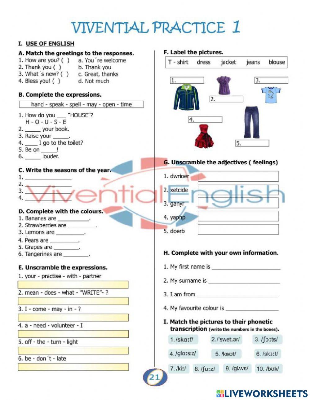 Vivential practice 1 - basic 1 1017 | Katherine