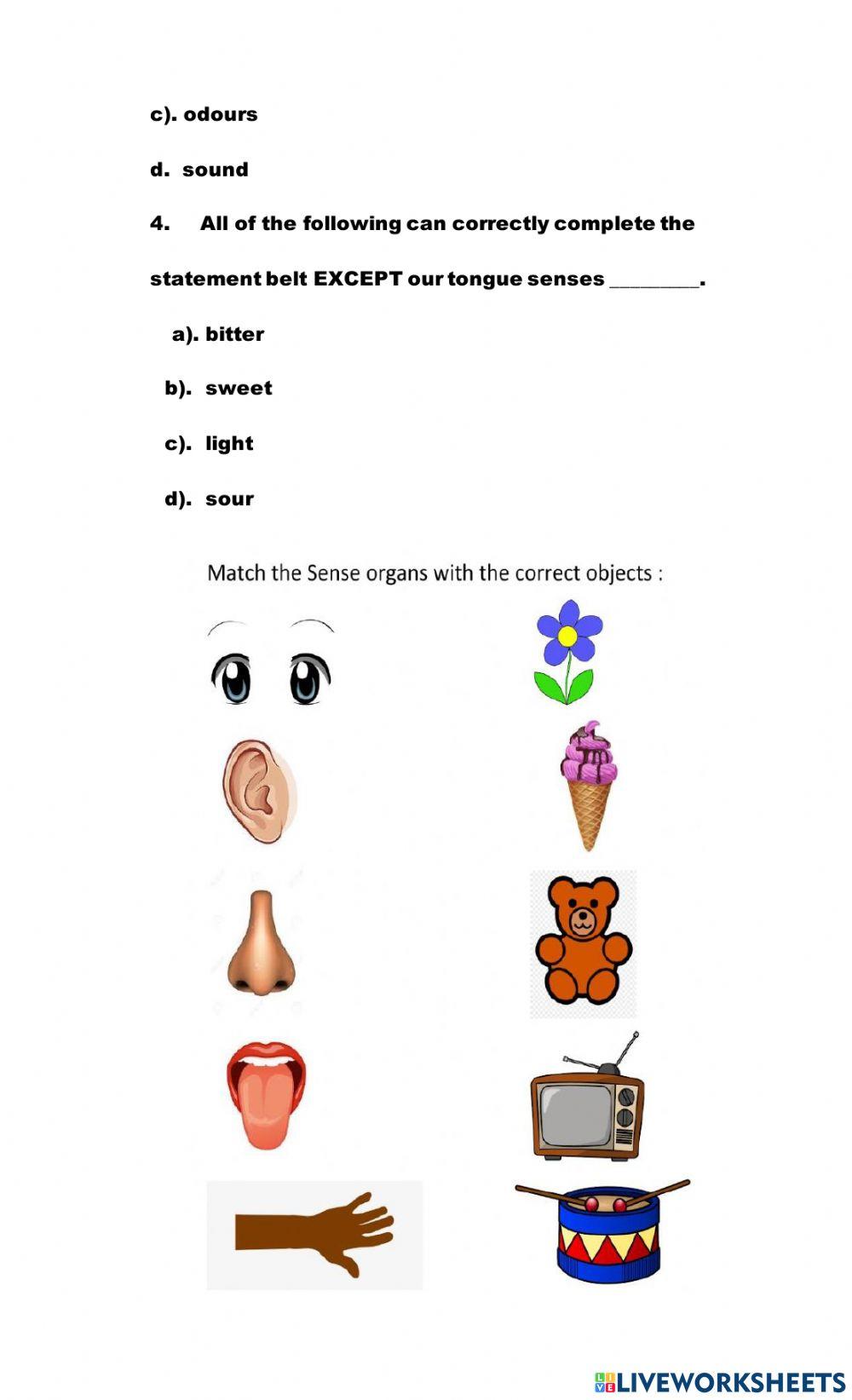 793494 | Our Sense Organs | MRSBOLT | LiveWorksheets