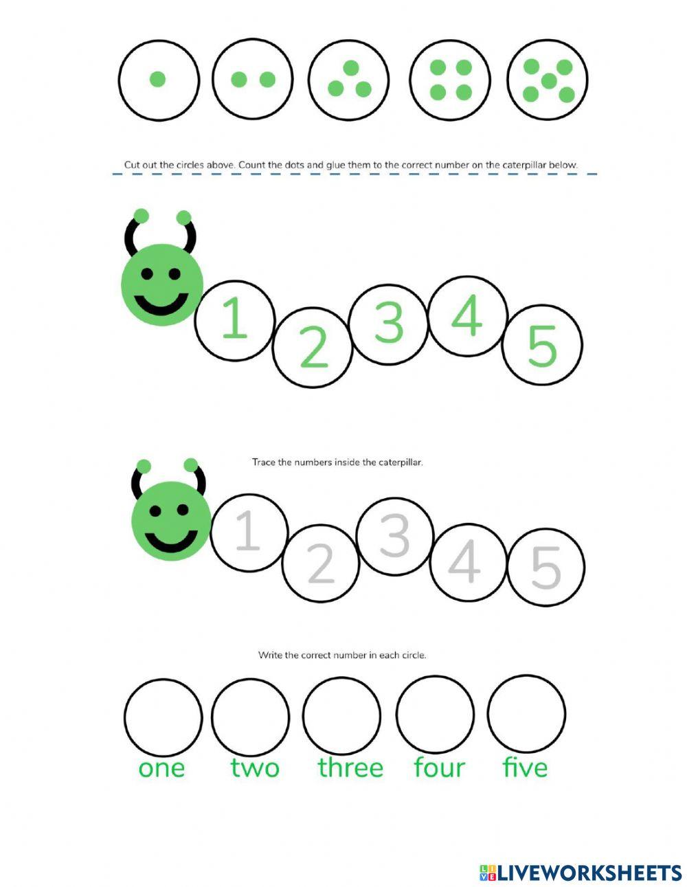 1-5 worksheet | Live Worksheets
