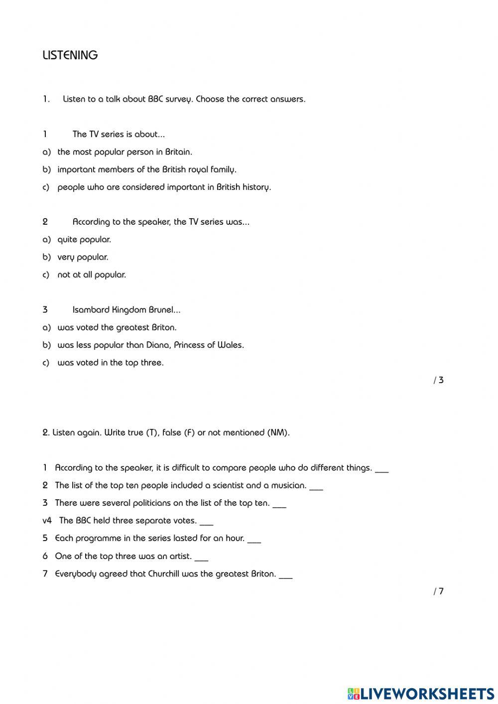 Scope 4 - exam … | Free Interactive Worksheets | 6467257