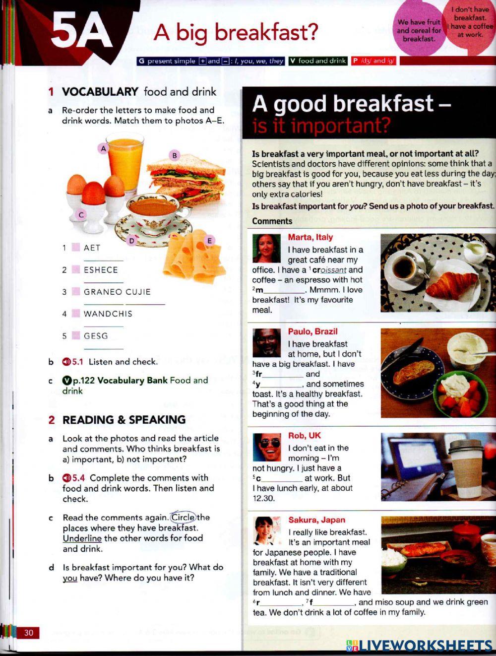 Unit 5 SB (EF B… | Free Interactive Worksheets | 6467375