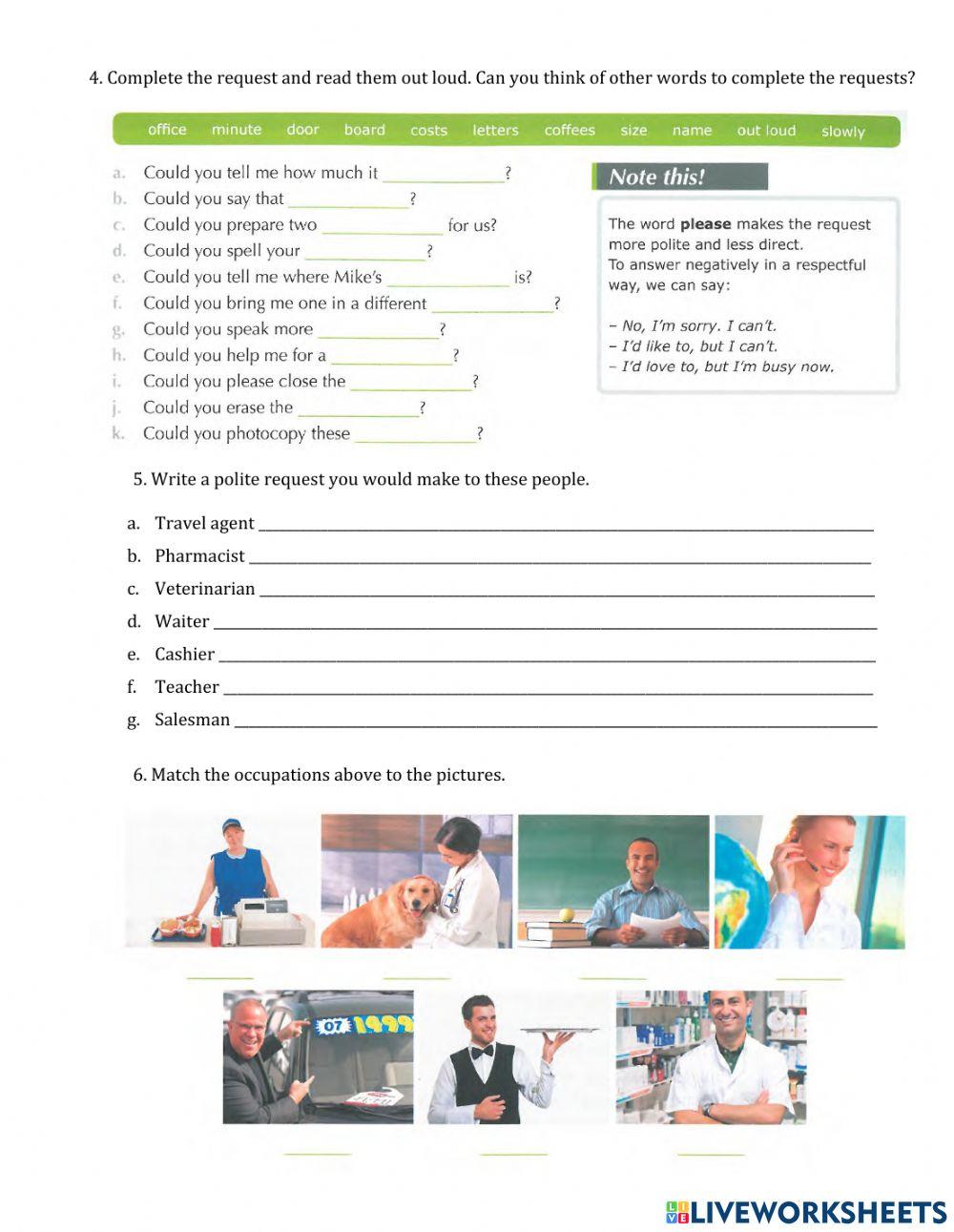 Could - Would | Free Interactive Worksheets | 794490
