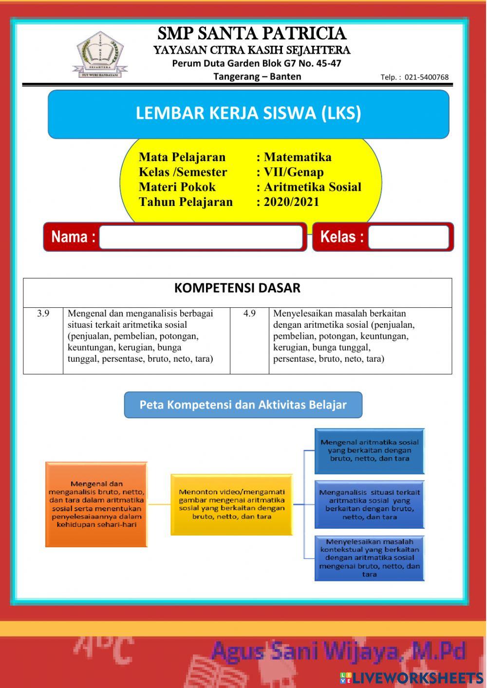 CONTOH LKS online exercise for | Live Worksheets
