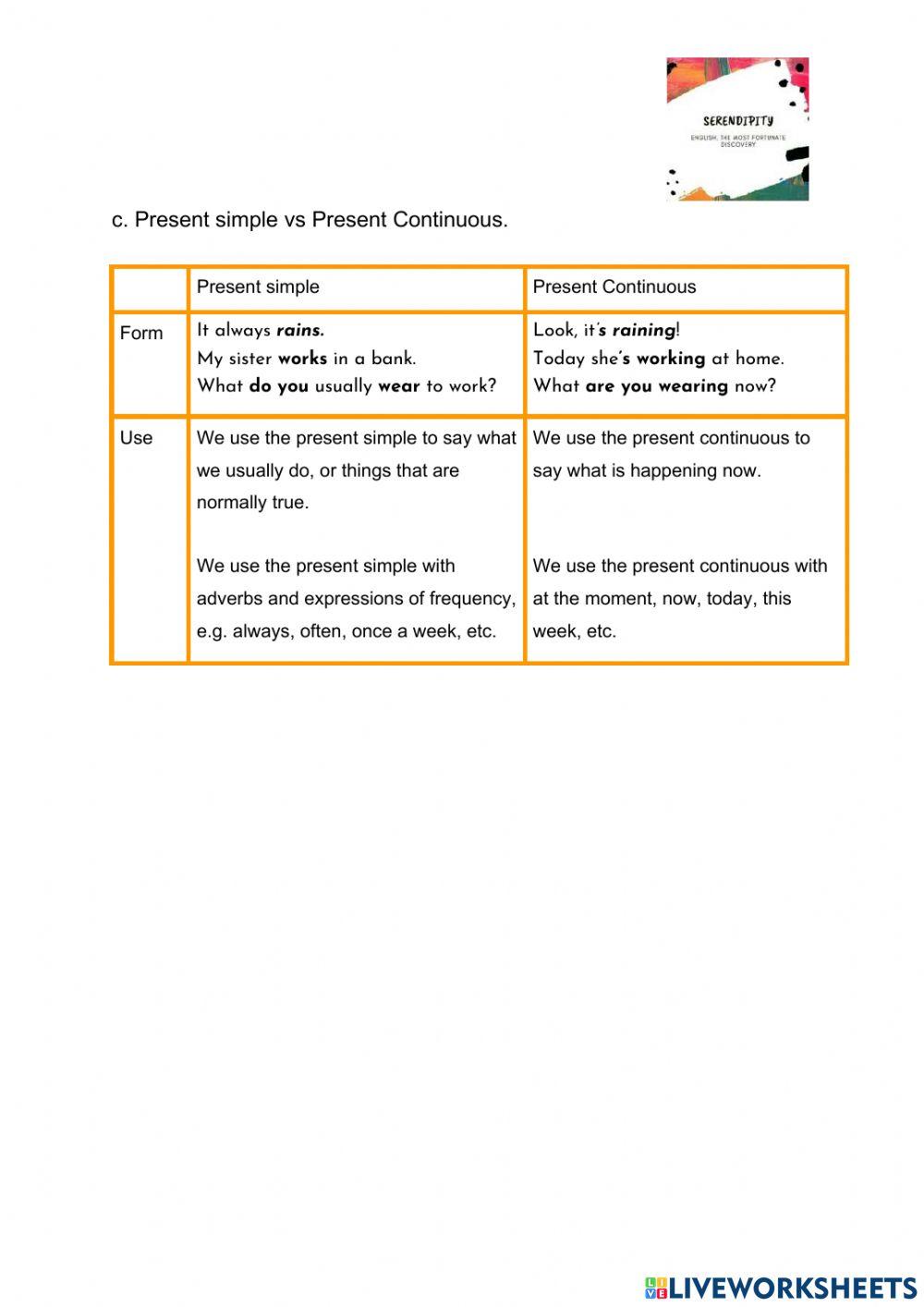 Lesson 17 797029 | Serendipity3 | LiveWorksheets