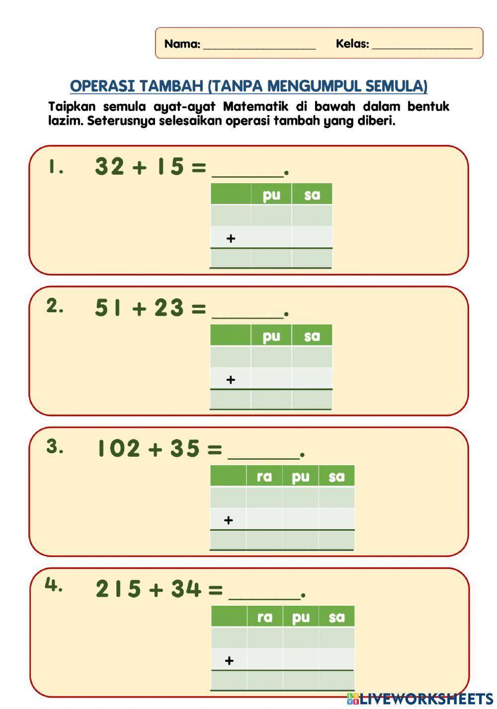 798147 | Operasi Tambah (Tanpa Mengumpul Semula) | Flora