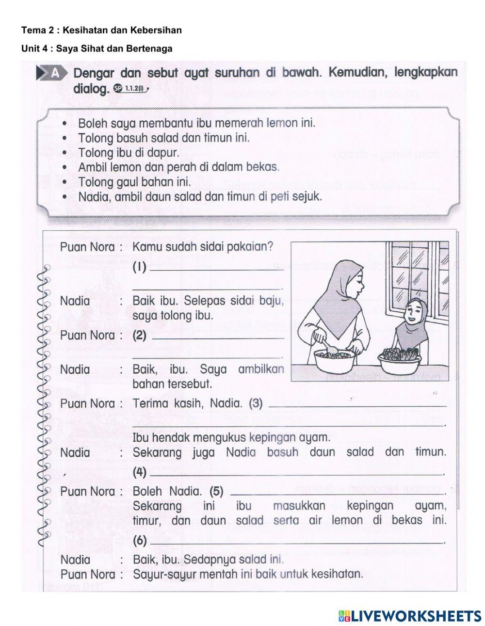 Ayat suruhan: L… | Free Interactive Worksheets | 798342
