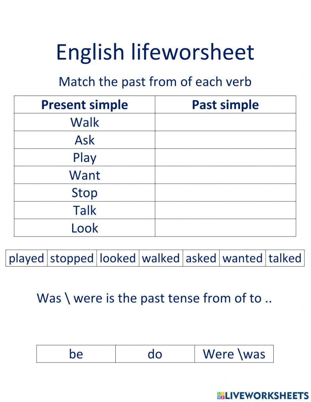 English reviwe - Unit : 5 worksheet | Live Worksheets
