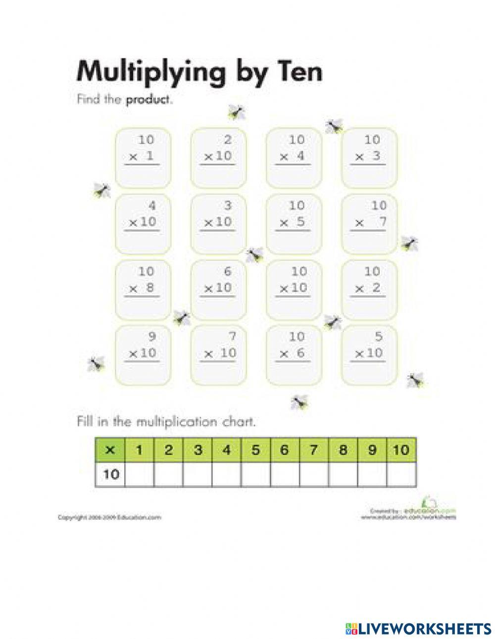 Multiplication … | Free Interactive Worksheets | 798941