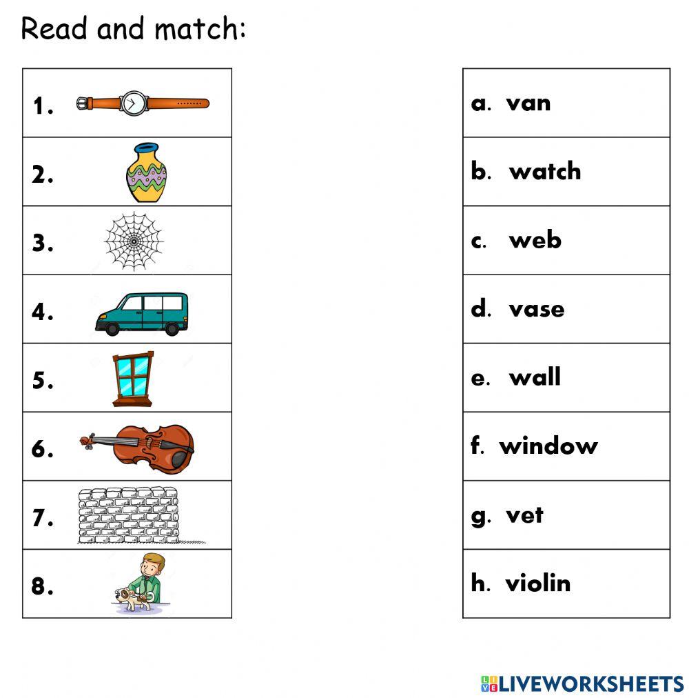 W-V- worksheet worksheet | Live Worksheets