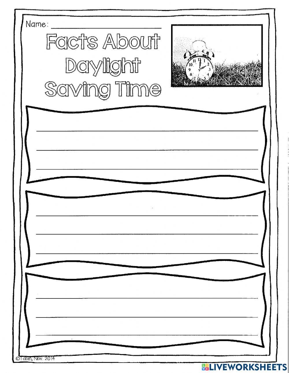 daylight online exercise for | Live Worksheets