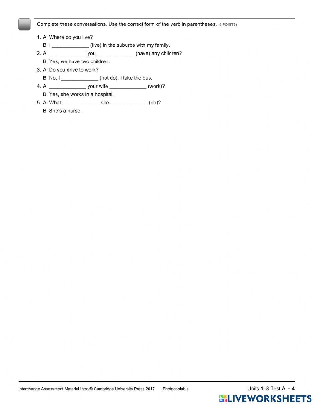 unit 1- 8 pract… | Free Interactive Worksheets | 6471406