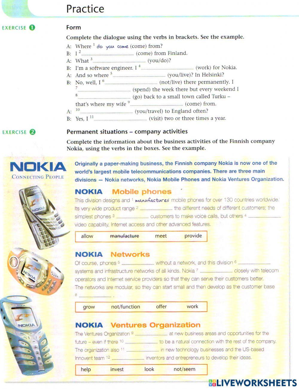 B1-1 Present Si… | Free Interactive Worksheets | 4857419