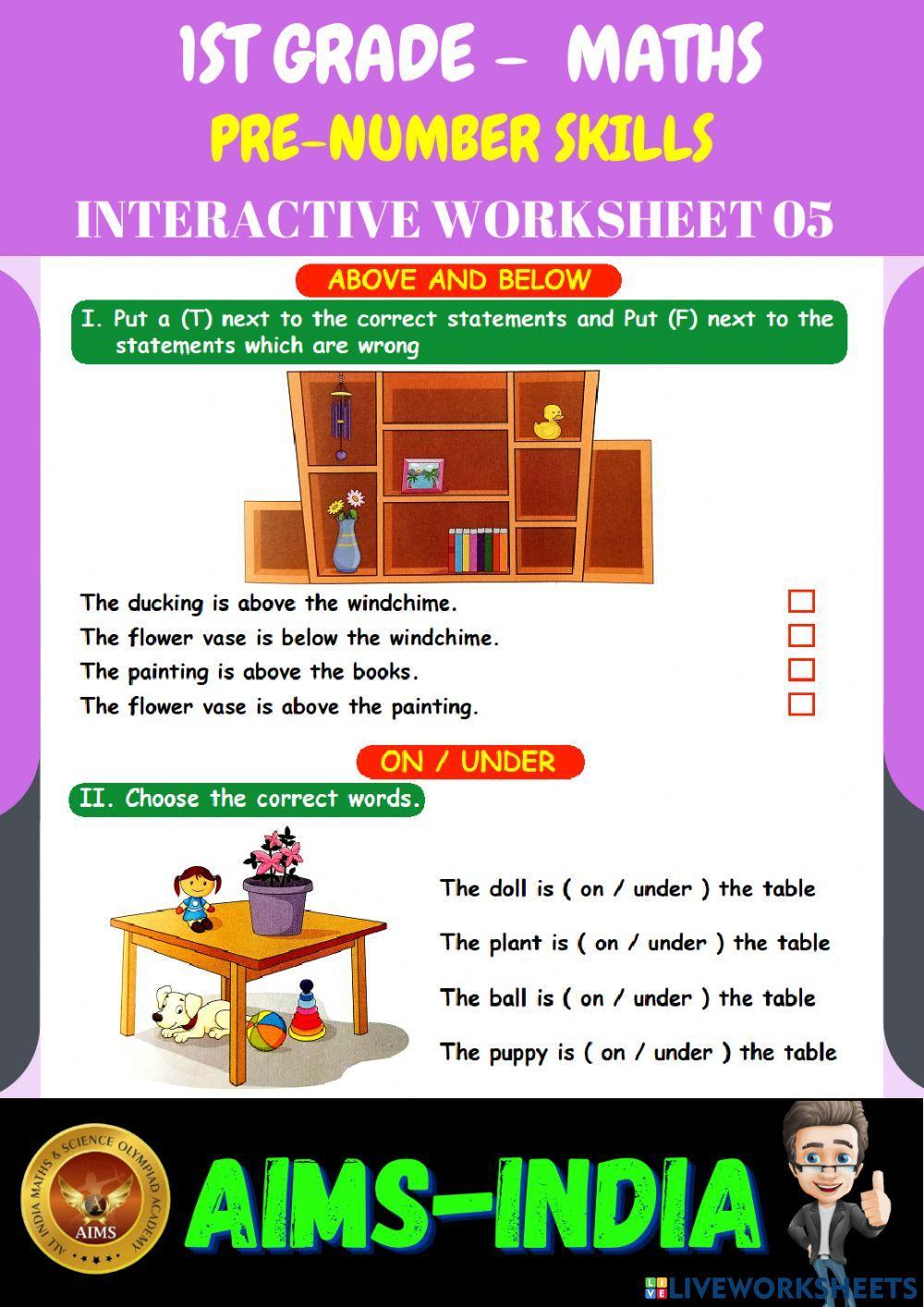 873702 | 1st-maths-ps05-pre number skills | LEE EDUTEK
