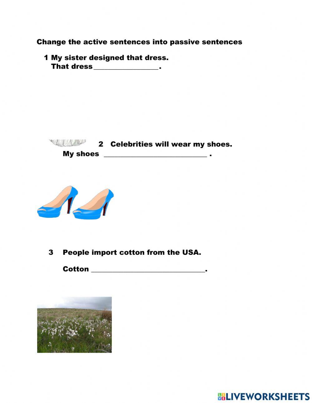 Passive interactive activity for 8 | Live Worksheets