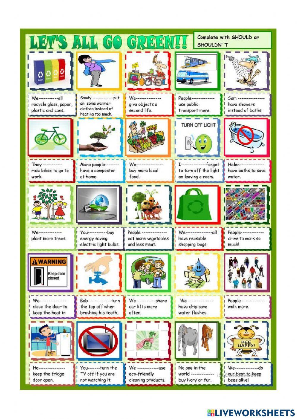Let's all go gr… | Free Interactive Worksheets | 6855650