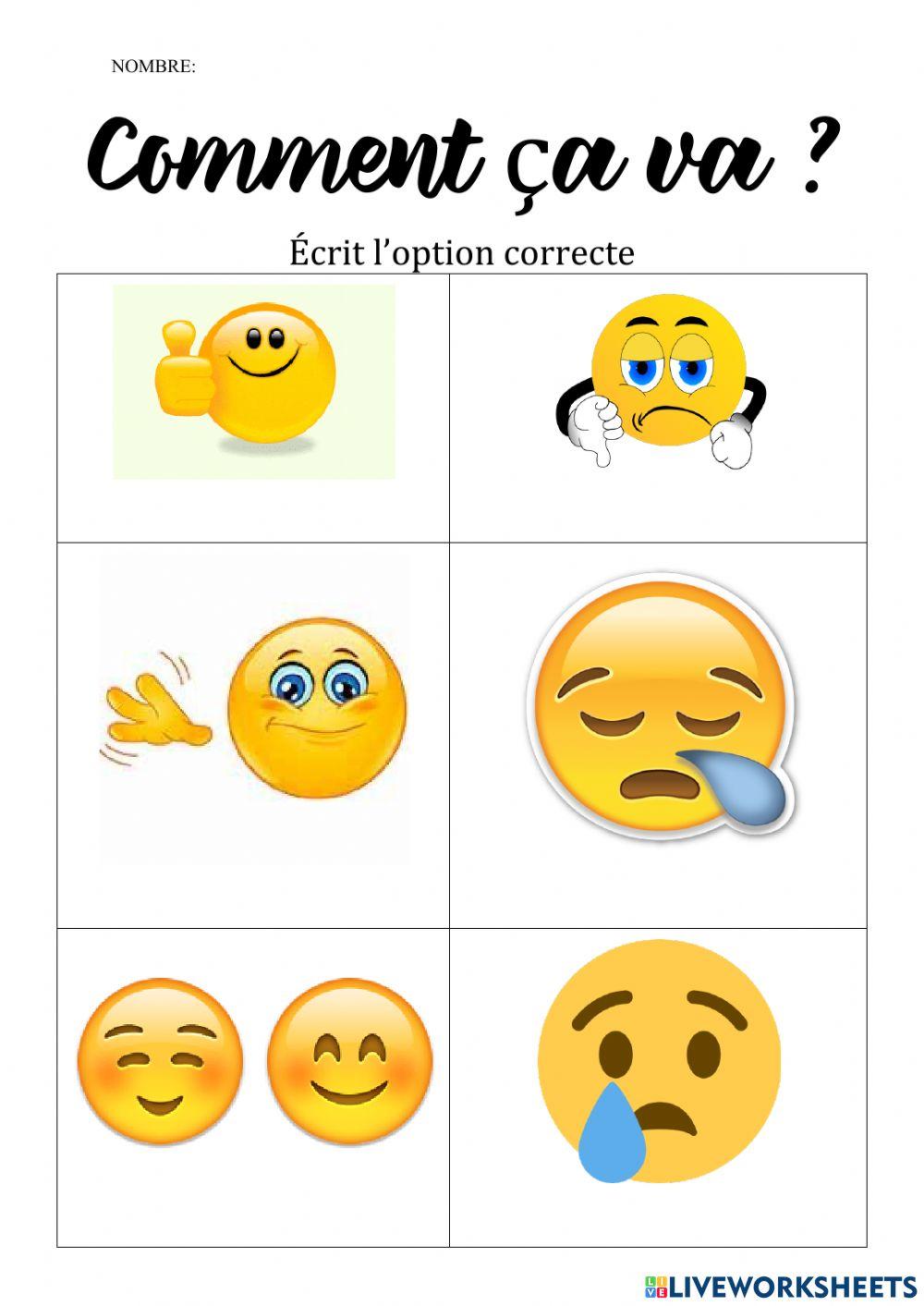 Comment ça va? | Free Interactive Worksheets | 896887