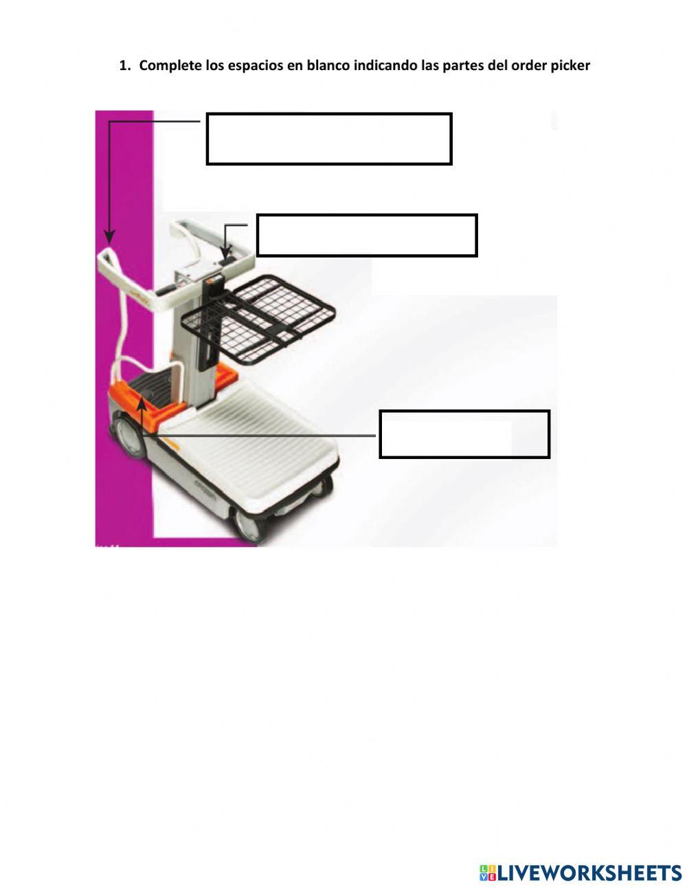 Order Picker worksheet | Live Worksheets