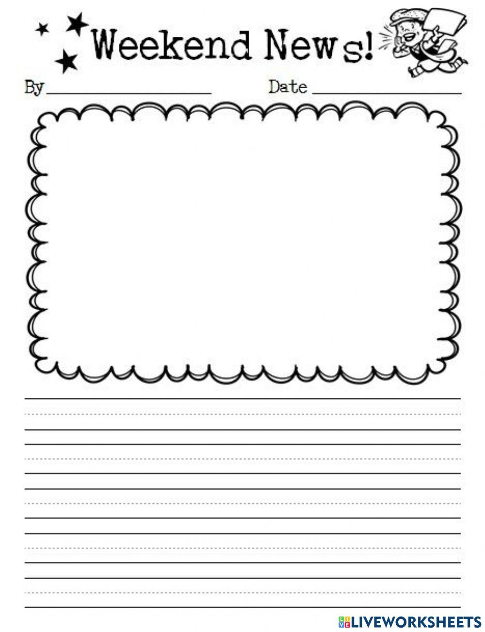Weekend news | Free Interactive Worksheets | 897298